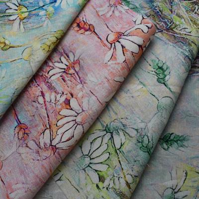 Cina Prodotto viscoso intessuto tricottato di miscela del rayon del cotone della piega di Challis in vendita