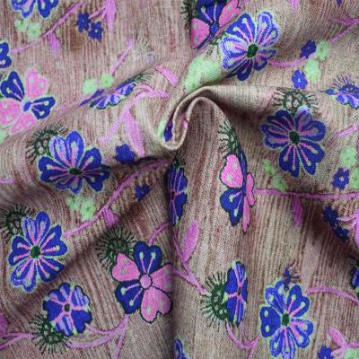 Cina Ramiè viscoso Digital di 55% 45% che stampa il tessuto di cotone del vestito in vendita