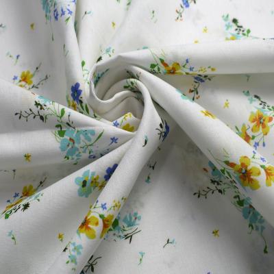 China O algodão de Digitas da flor imprimiu o Spandex para esticar a tela chiffon 54*58 à venda