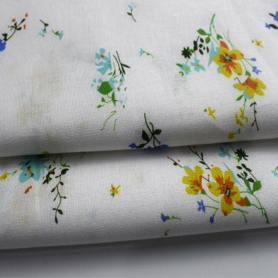 China O algodão de Digitas da flor imprimiu o Spandex para esticar a tela chiffon 54*58 à venda