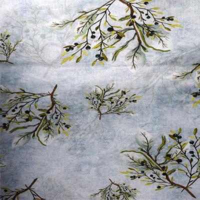 China Van de de Drukstof van de textielpolyester de Ramee van het Katoenen het Mengselstof Plaidlinnen Te koop