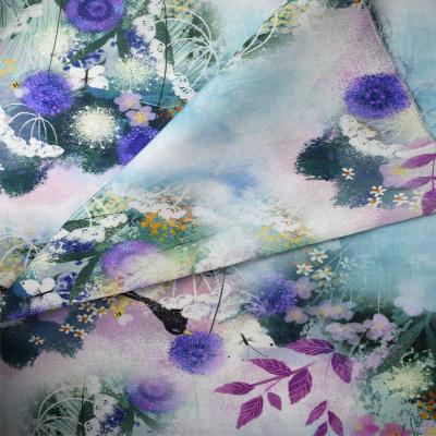 Cina Tessuto d'imitazione di Dull Satin Spun Polyester Knitted del cotone 190GSM in vendita