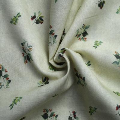 Cina Vestito tessuto respirabile dalla camicia di tocco morbido del tessuto di stampa del poliestere del cotone del ramiè 70% di 30% in vendita