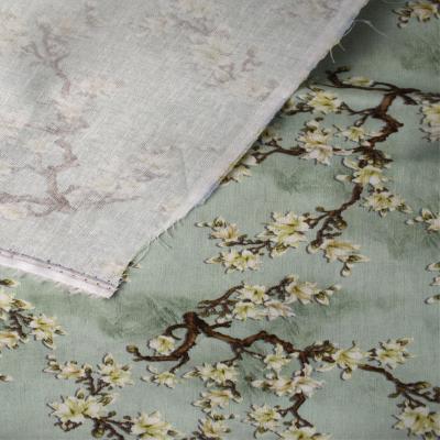 Cina Vestito tessuto respirabile dalla camicia di tocco morbido del tessuto di stampa del poliestere del cotone del ramiè 70% di 30% in vendita