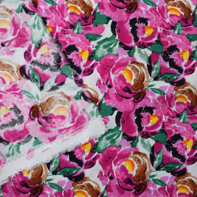 Cina Stampa rotatoria tessuta camice di miscela del poliestere del rayon viscoso di 100 per cento in vendita