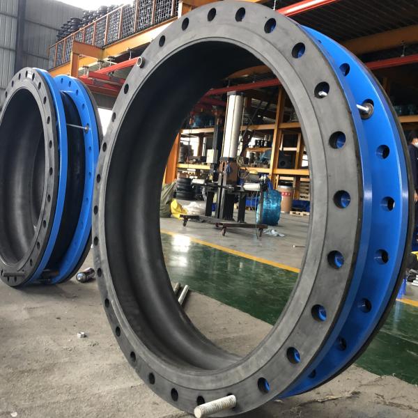 Quality Fully End-Sealed Flanged Rubber Bellows Roof Flexible Epdm Single Sphere for sale
