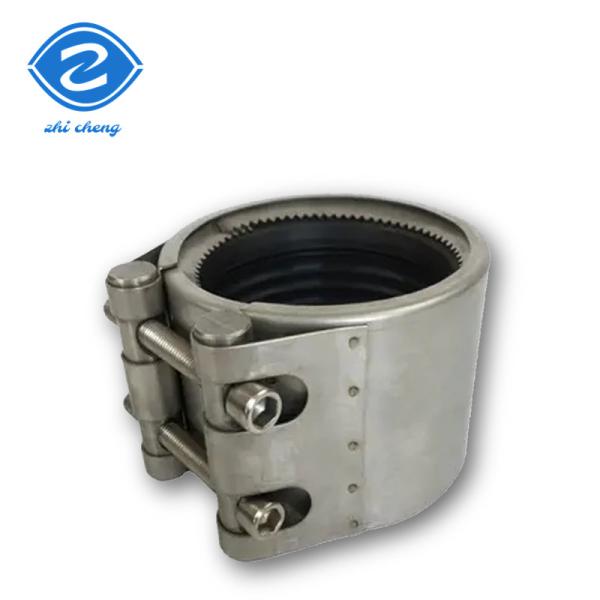 Quality 2 Inch Pipe Repair Clamp For Elbow Round Head Equal 304 Stainless Steel Pipe Connector for sale