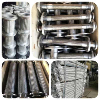Cina 304L 316L tubo di scarico intrecciato in acciaio inossidabile flange di tubo di metallo resistente al calore e agli acidi in vendita