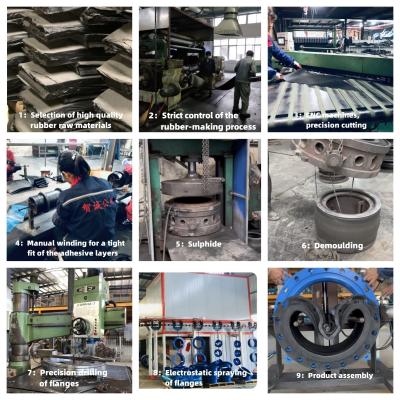 China Twin Sphere Rubber Expansion Joint For Water Media Limit Tie Rods Pressure Booster Rings for sale