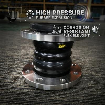 China DN15-DN4000 Pipe Rubber Bellows Expansion Joint Acid Resistant Flexible for sale