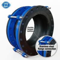 Quality Fully End-Sealed Flanged Rubber Bellows Roof Flexible Epdm Single Sphere for sale
