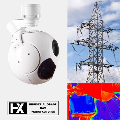 China 640X512 Drone Thermal Camera 30X UAV Gimbal Payload Drone Pod PTZ Monitoring HXTS01DT for sale