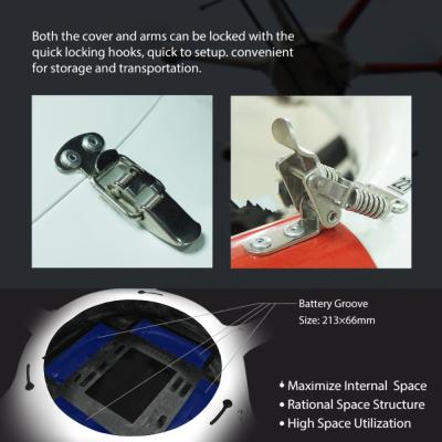 Cina FCC RoHS HX160MP del fuco del carico utile del fuco di sorveglianza del UAV di sicurezza di asse dei rotori di HX160MP 6 30kg in vendita