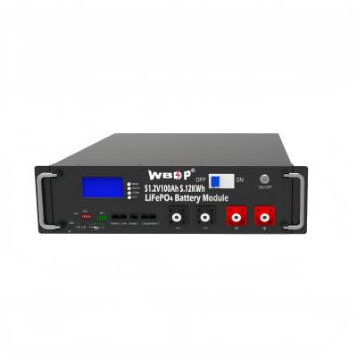 China Telecom Lithium LiFePo4 Battery 51.2V 100Ah 5.12kWh Server Rack Battery for sale