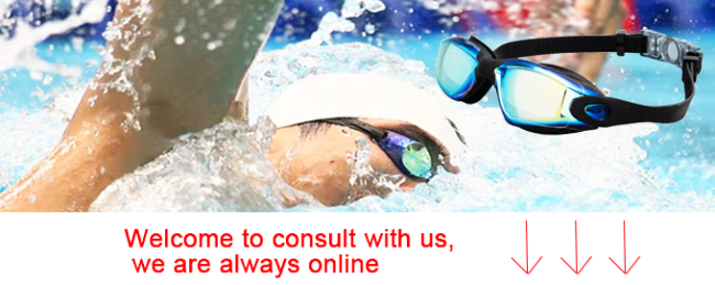 Swim goggles in use demonstration