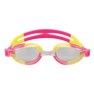 China Double Layer Silicone Swim Goggles Aquatic Goggles With Colorful Lens for sale