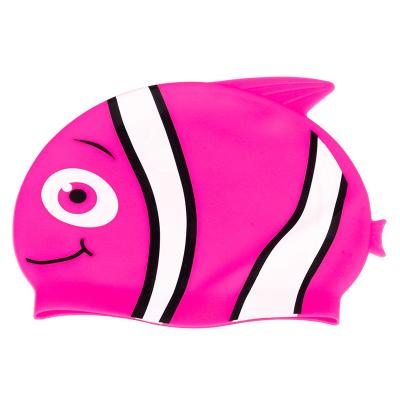 China Customized Shark Swim Hat Highly Elastic Screen Printing children's swimming caps Odourless stylish swim caps for sale
