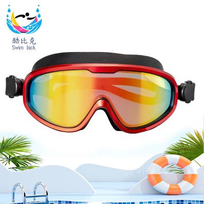 China Swimming goggles with large prescription lenses for swimming, with anti-fog and waterproof functions for sale
