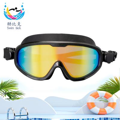 China Swimming goggles with large prescription lenses for swimming, with anti-fog and waterproof functions for sale
