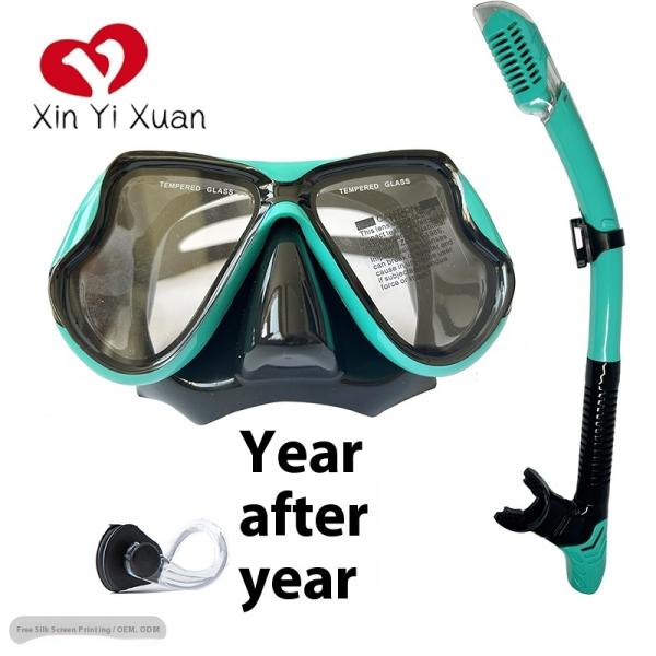 Quality Deep diving mask dry breathing tube set. Floating diving mask from overseas. Customized by adult manufacturers. ODM of silicone diving mask. for sale