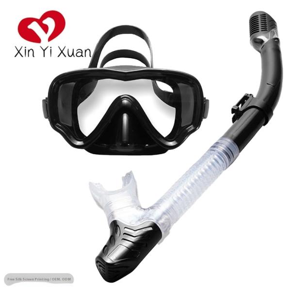 Quality 2025 New Model Submersible Mask Dry Respiratory Tube Set - Adult Model Snorkel Mask - Cross-border Product - Factory Customized Dive Goggles for sale