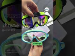 Occhialini da nuoto per bambini - Ampia visuale, antiappannamento e protezione UV - Occhiali da nuoto senza perdite per bambini