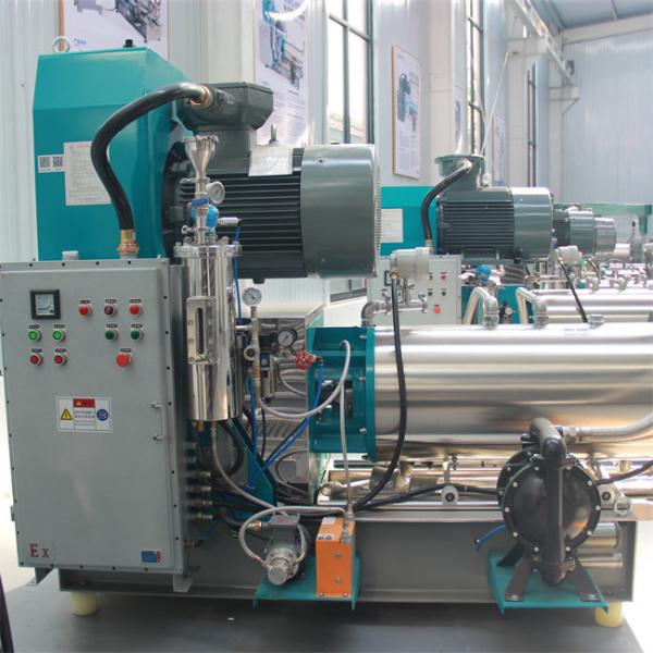 Quality 5L to 300L Turbine Disc Wet Bead Mill Machine Stainless Steel PLC Control for sale
