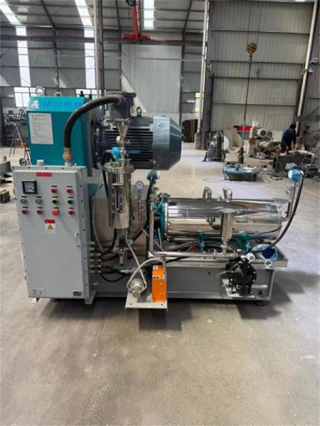 Quality 60L Explosion-proof Horizontal Bead Mill with Double Mechanical Seal for Large Flow Grinding for sale
