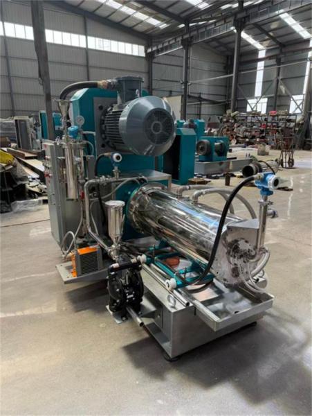 Quality 60L Large Flow Explosion-proof Horizontal Bead Mill with Double Mechanical Seal for High Efficiency Grinding for sale