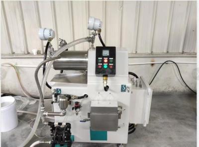 중국 수평한 비드 밀 5L 작은 배치 안료 모래 분쇄기 기계를 가공하는 7.5kW 10L 잉크 판매용