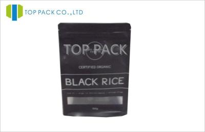 Chine Le conditionnement en plastique noir d'impression met en sac le fond de rectangle pour le riz à vendre
