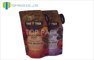 中国 12C ペット/PE のプラスチックは Rogan Josh ソースのための紙袋を印刷しました 販売のため