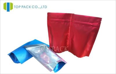 Cina Chiaro imballaggio per alimenti normale rosso/blu insacca per alimento asciutto con la chiusura lampo, finestra in vendita