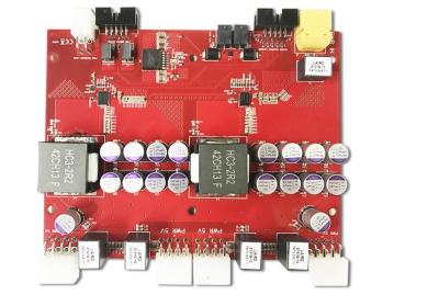 China Rote Soldermask SMT PWB-Versammlung für PWB-Prototyp-Stromversorgungs-Anwendung zu verkaufen