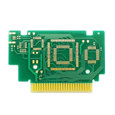 China Rigid Fast Turn Black Soldermask PCB 1.55mm Hard Gold Finger 30u