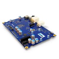 China 4 Layer Prototype Pcb Fabrication Assembly 1.6mm FR4 Blue Soldermask HASL for sale
