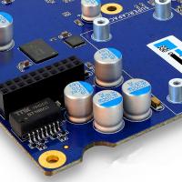 China 4 Layer Prototype Pcb Fabrication Assembly 1.6mm FR4 Blue Soldermask HASL for sale