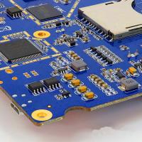 China 4 Layer Prototype Pcb Fabrication Assembly 1.6mm FR4 Blue Soldermask HASL for sale