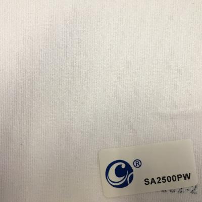 China 150 cm breed cirkelvormig Tricot geweven fusible interlining voor GAOXIN SA2500 in puur wit Te koop