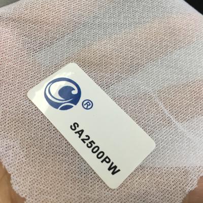 China 150 cm breed cirkelvormig Tricot geweven fusible interlining voor GAOXIN SA2500 in puur wit Te koop