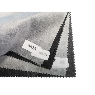 Cina Interlinings Interlinings 16-100gsm Polyester Double Dot Non woven Thin Fusible Interlinings in vendita