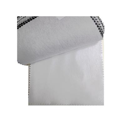 Китай Химическая связь Scatter Dot Polyester Нетканая расплавляемая интерлининга с вышитым дизайном продается