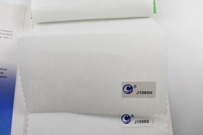 China Zwakke 100% polyester borduurwerk Ondersteuning Niet-geweven stof voor kledingstukken Fusing Interfacing Te koop