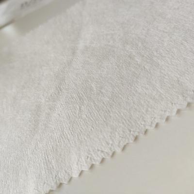 China Hot Water Soluble Satin Fabric Non Woven Interlining For 100-152cm Width for sale