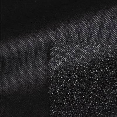 Cina Gaoxin PA/PES Nonwoven Fusing Interlining for Garments Double Dot Black Larghezza 90-200cm in vendita