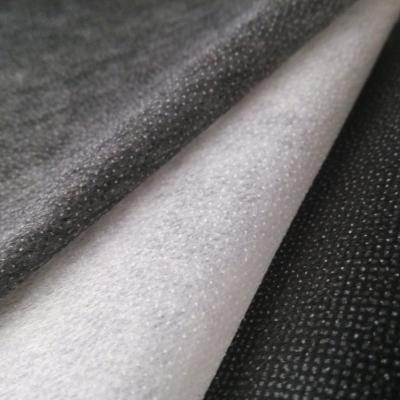 China GAOXIN Nonwoven Fusible Interlining in White for Width Adjustments 90-200cm for sale