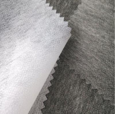 China GAOXIN Nonwoven Fusible Interlining in White for Width Adjustments 90-200cm for sale