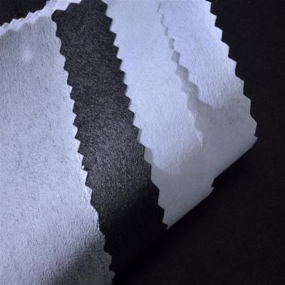 China Non Woven Satin Interlining For Wrap Knit Within White Black Gray for sale