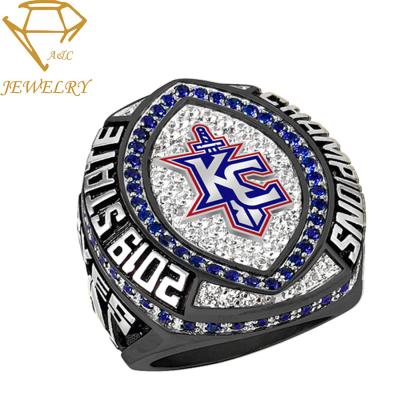 China campeonato feito sob encomenda Ring For Men Football Sport do chapeamento de ouro de 18k 24k à venda