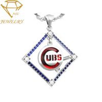 China Engraved 18k Softball Custom Necklace Pendant for sale